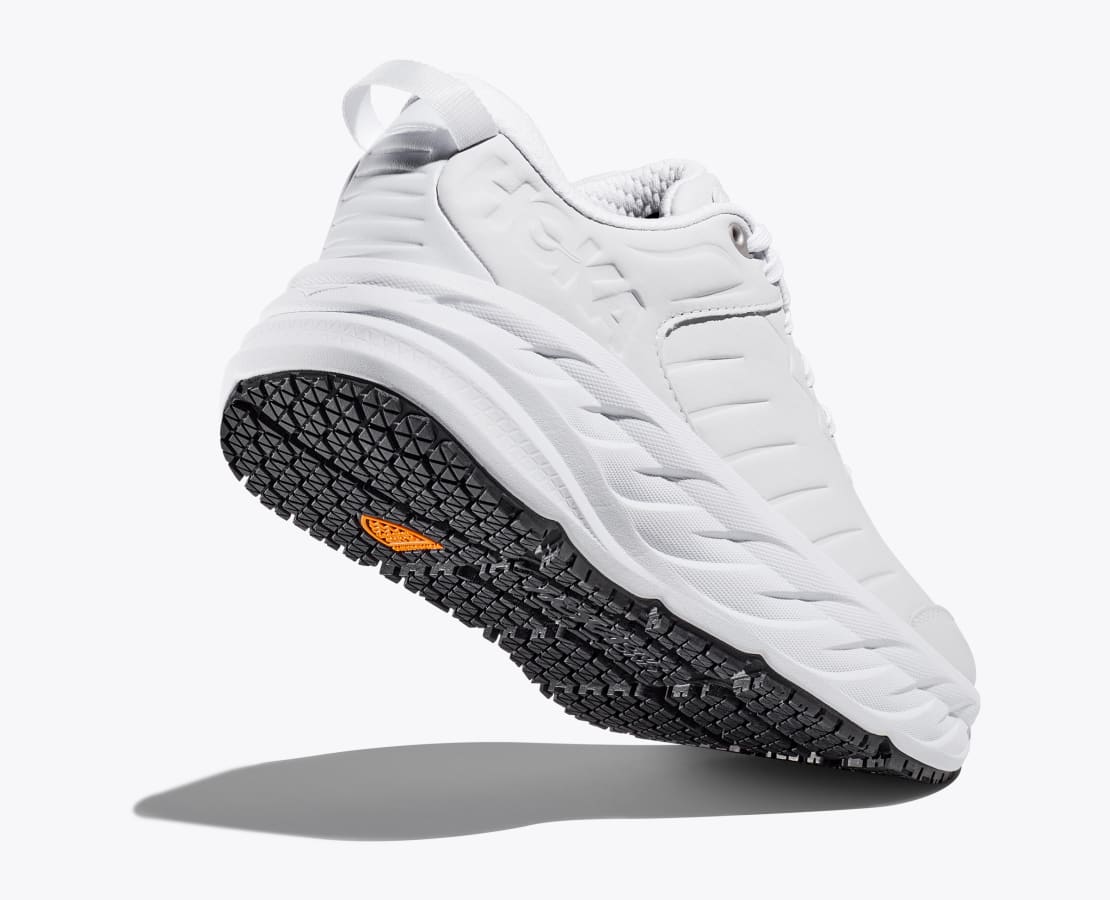 Women's Bondi SR Cushioned Leather Slip Resistant Shoe | HOKA®