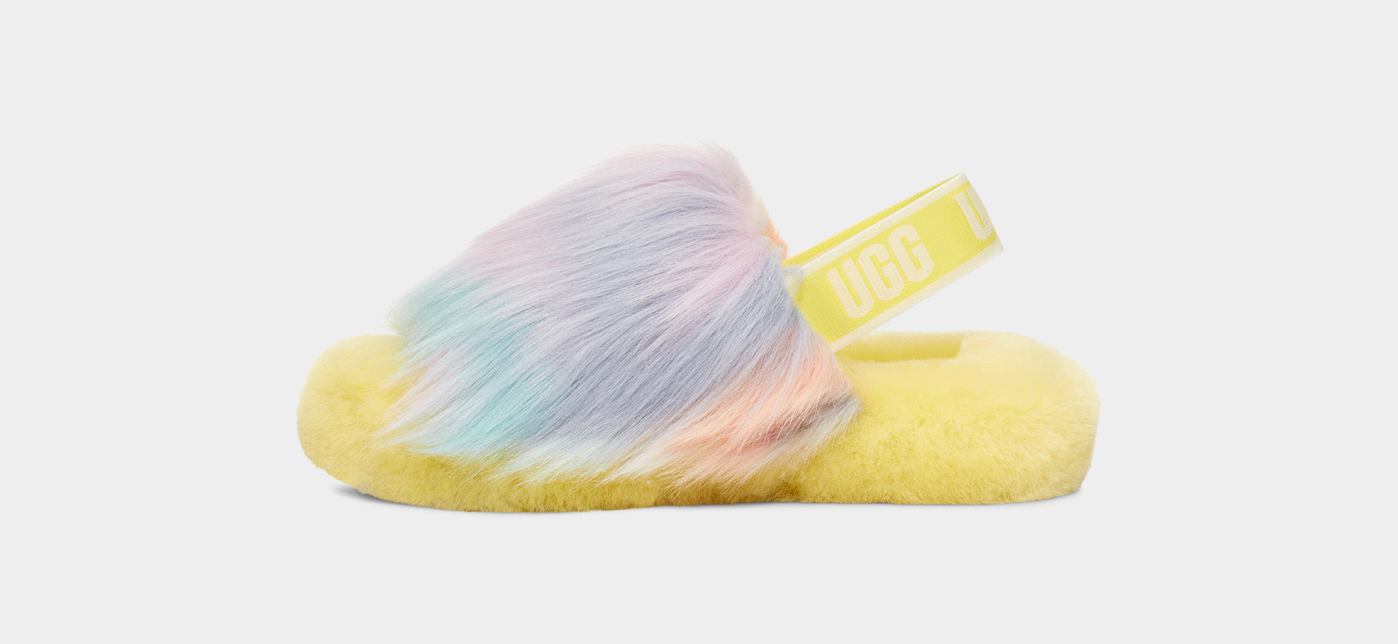 Fluff Yeah Slide Tie Dye Kids' Slipper | UGG® Official