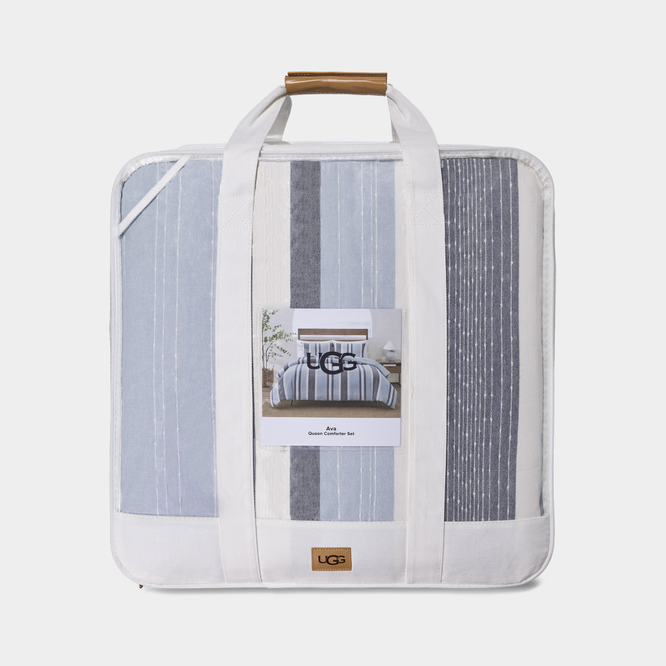 UGG® Ava Stripe Comforter (Queen) for Home | UGG®