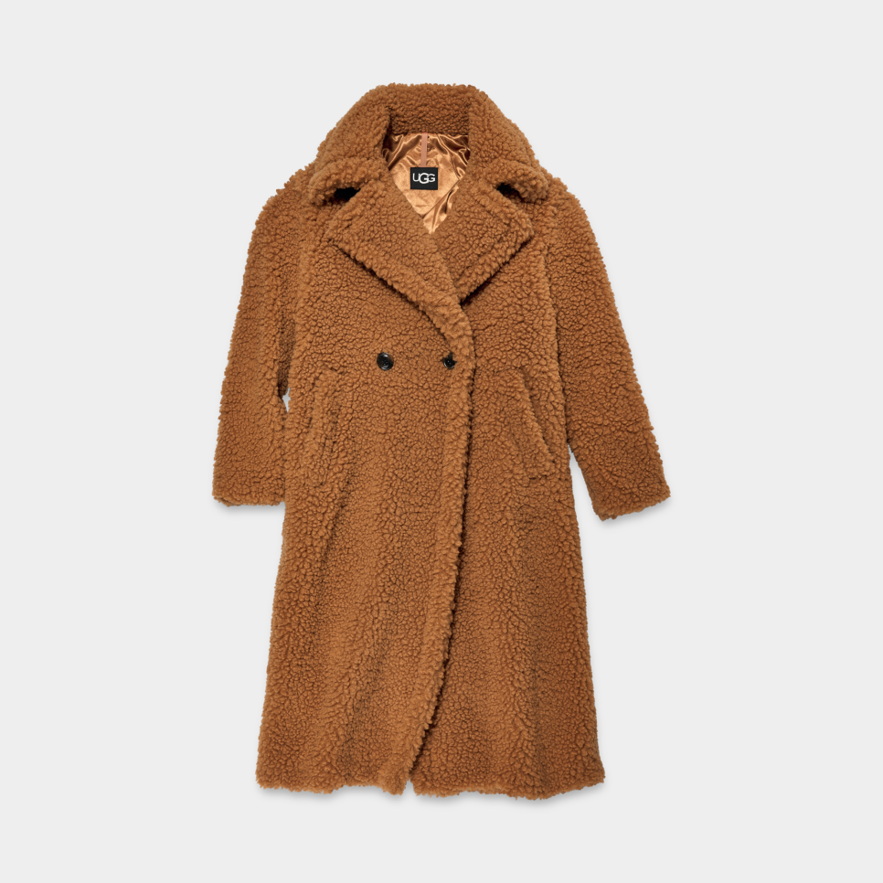 Gertrude Long Teddy Coat