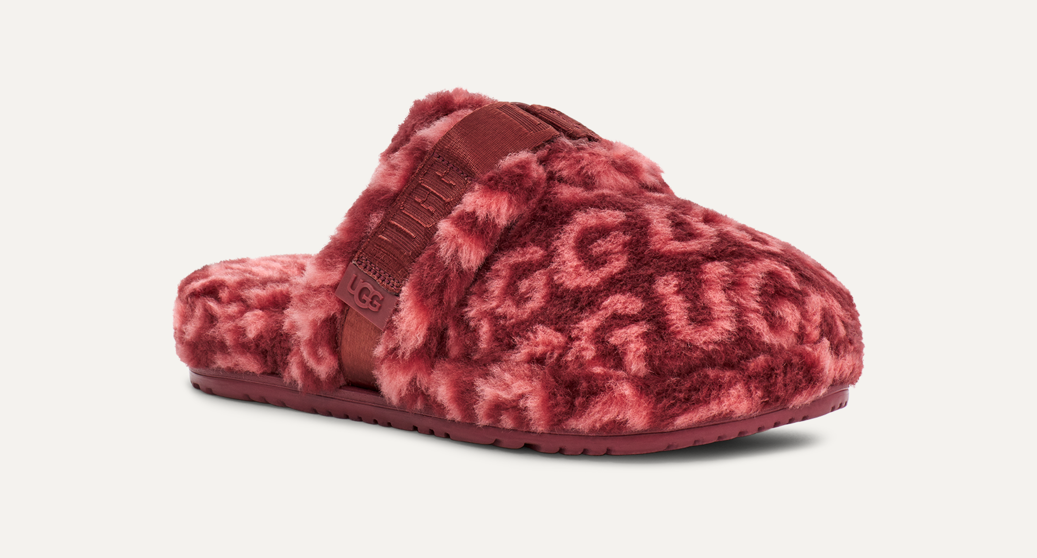 Ugg fluff slippers pink store