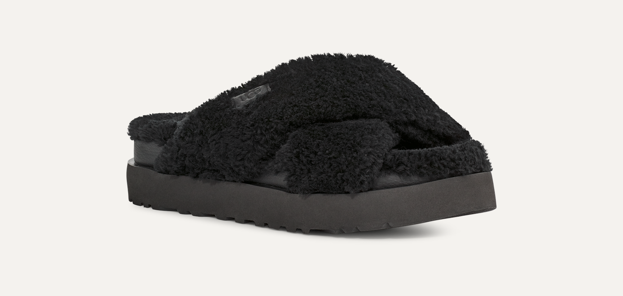 Fuzz Sugar Cross Slide UGG