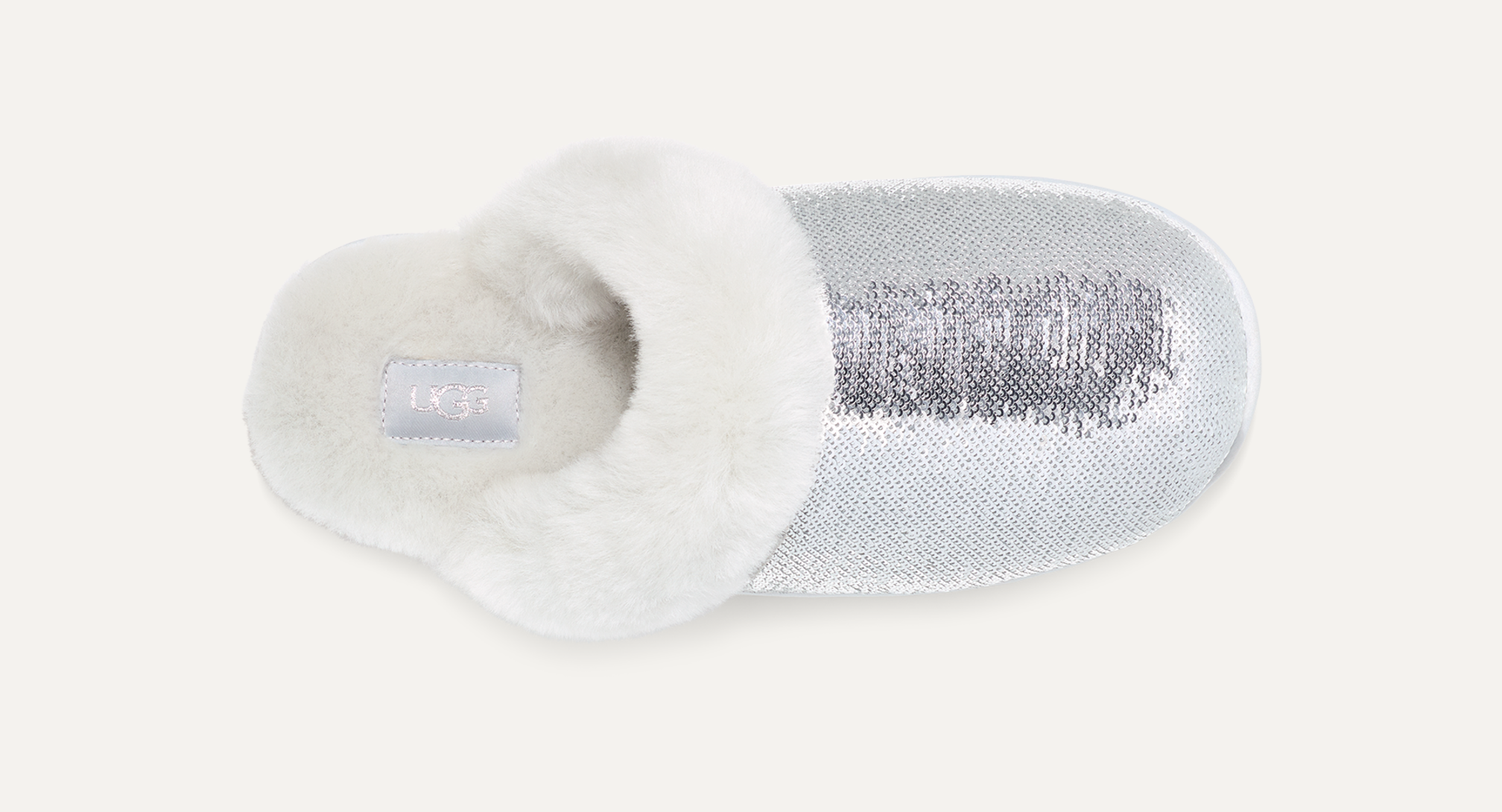 Silver ugg slippers store