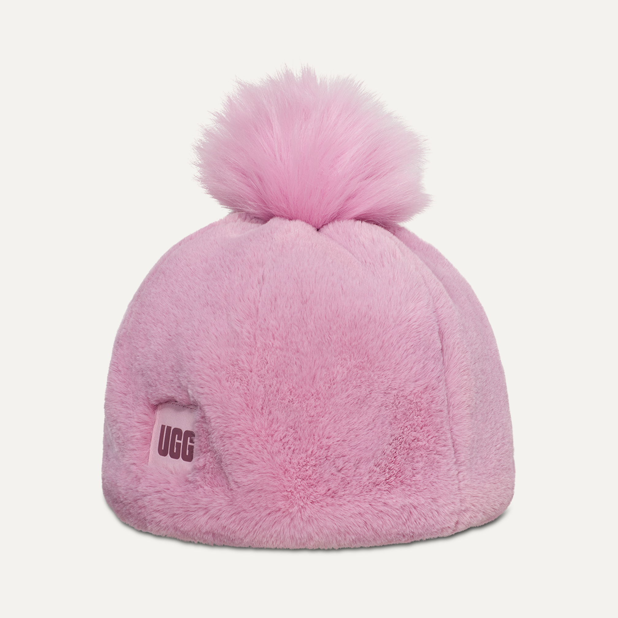 Ugg hat with fur pom pom store