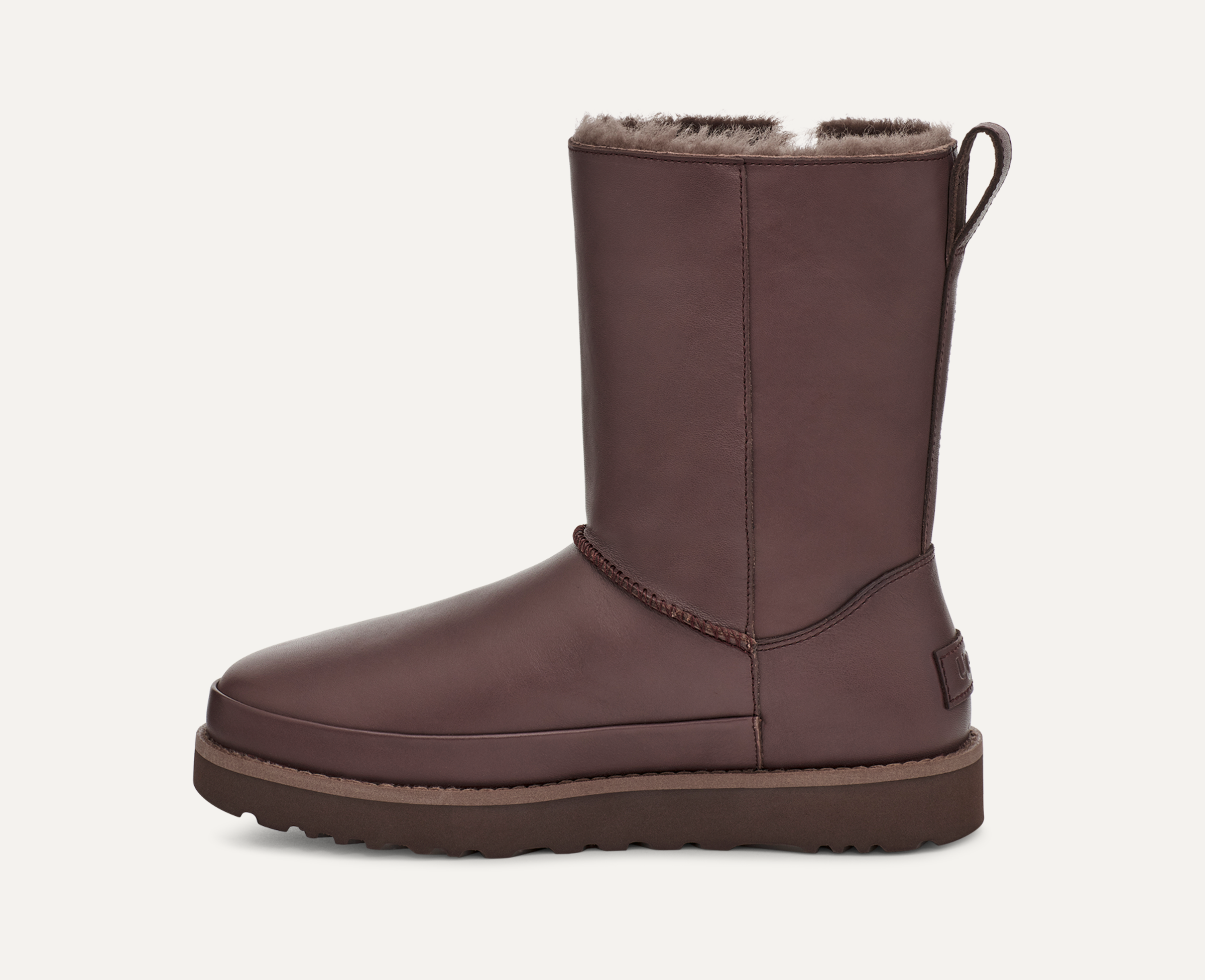 Ugg classic short leather waterproof store