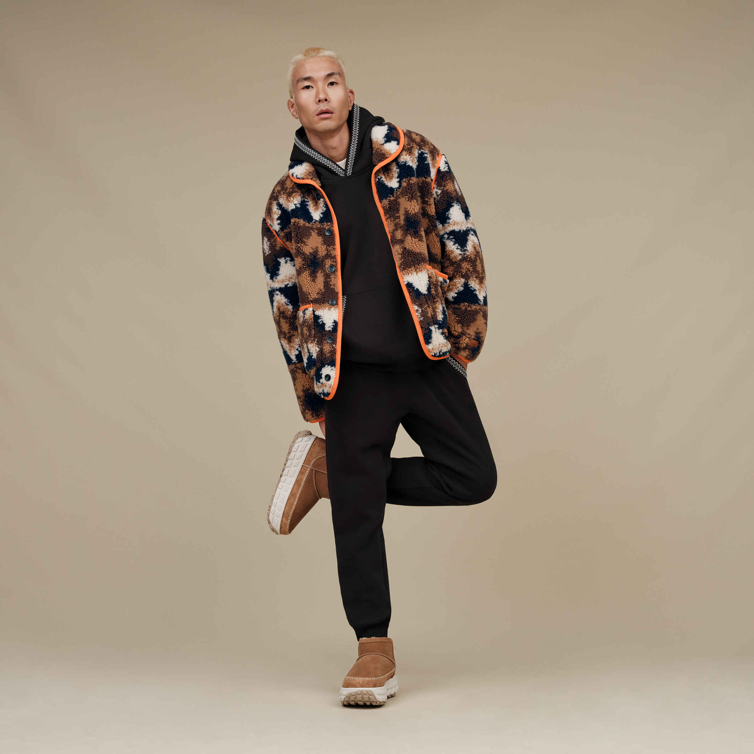 UGG® Elias UGGfluff Cardigan Print for Men | UGG®