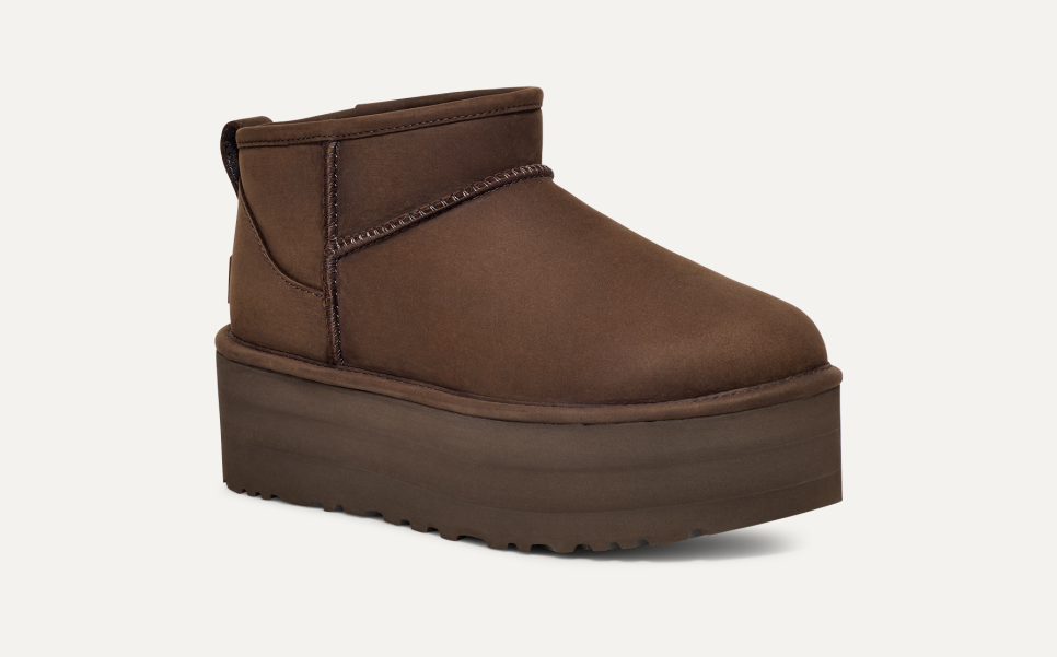 UGG Classic Ultra Mini Platform Leather for Women | UGG® UK
