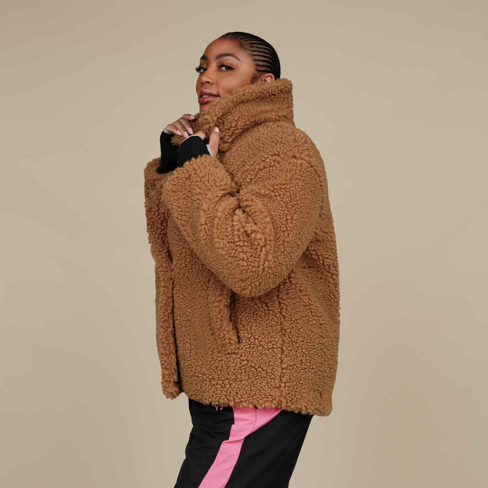 Womens Gertrude Short Teddy Coat Ugg®