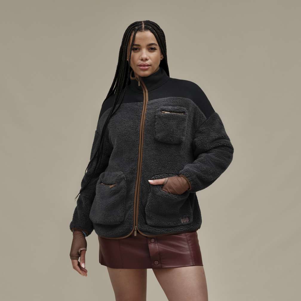 UGG® 公式【 ナイーシャ UGGフラッフ ジャケット|Nyisha UGGfluff Jacket| 1158710 | レディース】アグ ...
