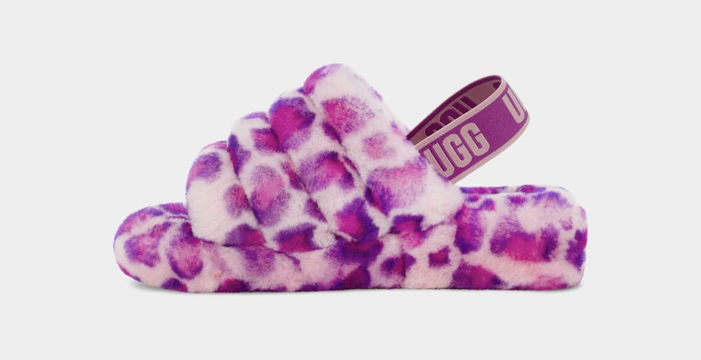 UGG® Fluff Yeah Leopard Slide for Women | UGG® EU