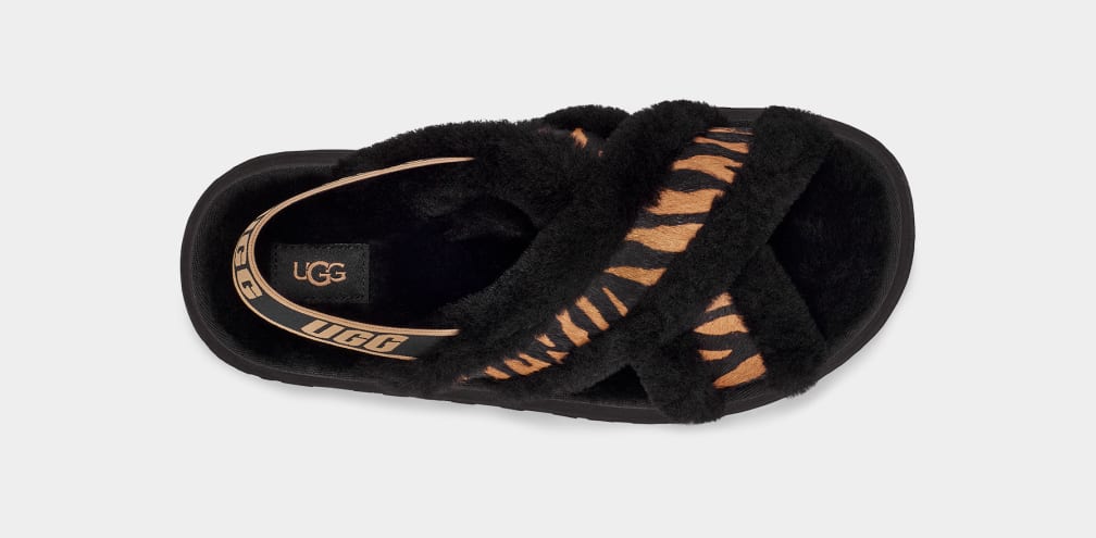 UGG® Disco Tiger Print Cross Slide for Women | UGG® EU