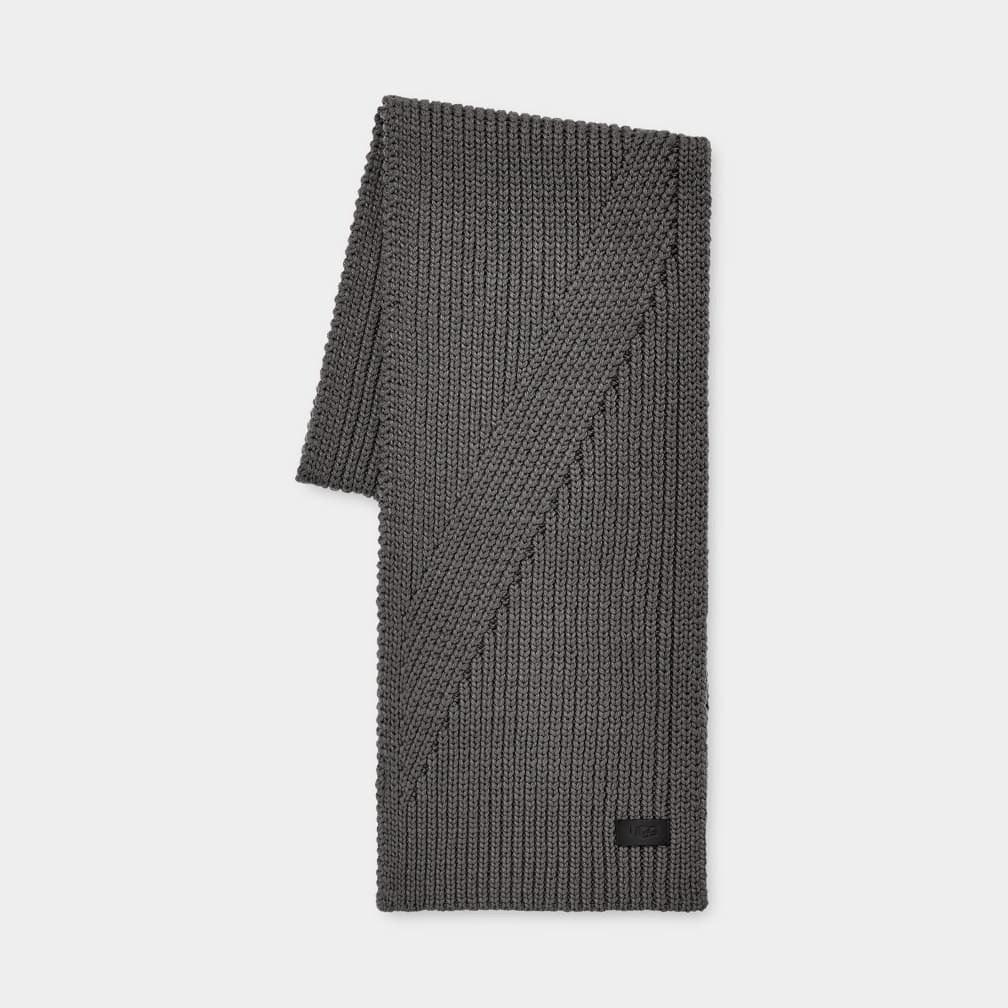 UGG® 公式【 ニット ダイアゴナル リブド スカーフ|Knit Diagonal Ribbed Scarf| 191459181232 ...