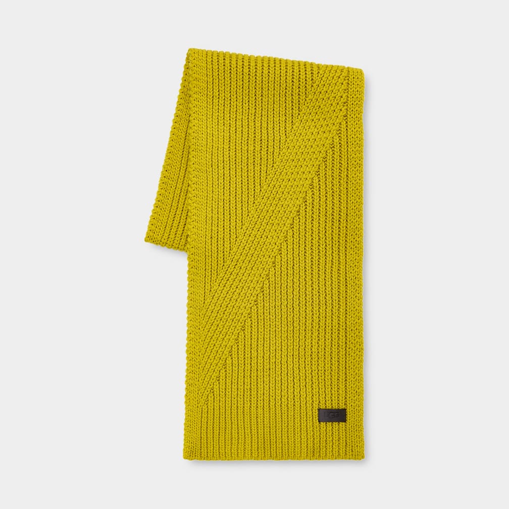 UGG® 公式【 ニット ダイアゴナル リブド スカーフ|Knit Diagonal Ribbed Scarf| 191459181232 ...
