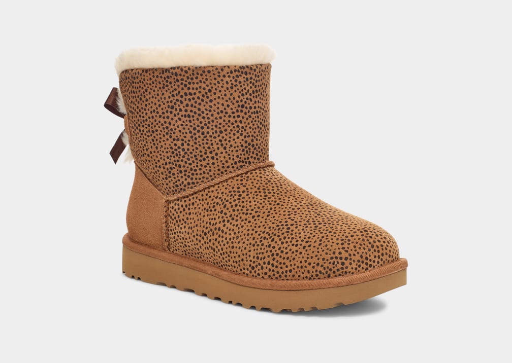 UGG Mini Bailey Bow Micro Cheetah Boot for Women | UGG® UK