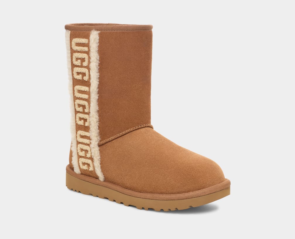 UGG Classic Short Shearling Logo Boot for Women | UGG® UK