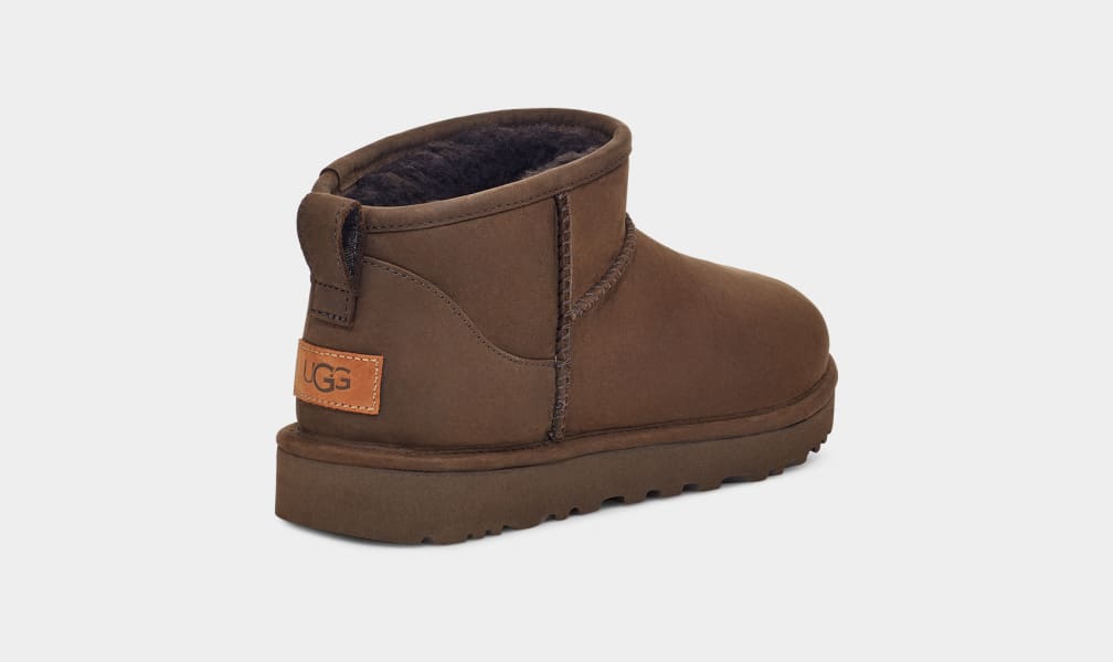 UGG Classic Ultra Mini Leather Boot for Women | UGG® UK