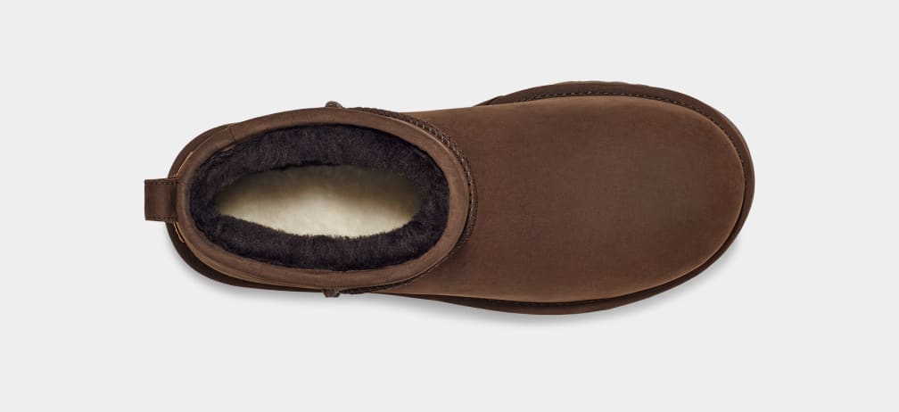 UGG Classic Ultra Mini Leather Boot for Women | UGG® UK