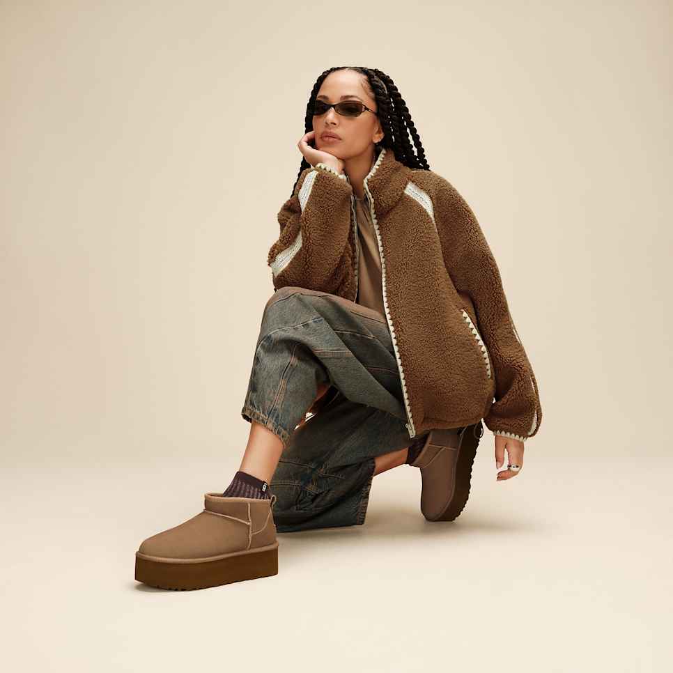 Ugg® Nikia Crochet Uggfluff Jacket For Women Ugg®